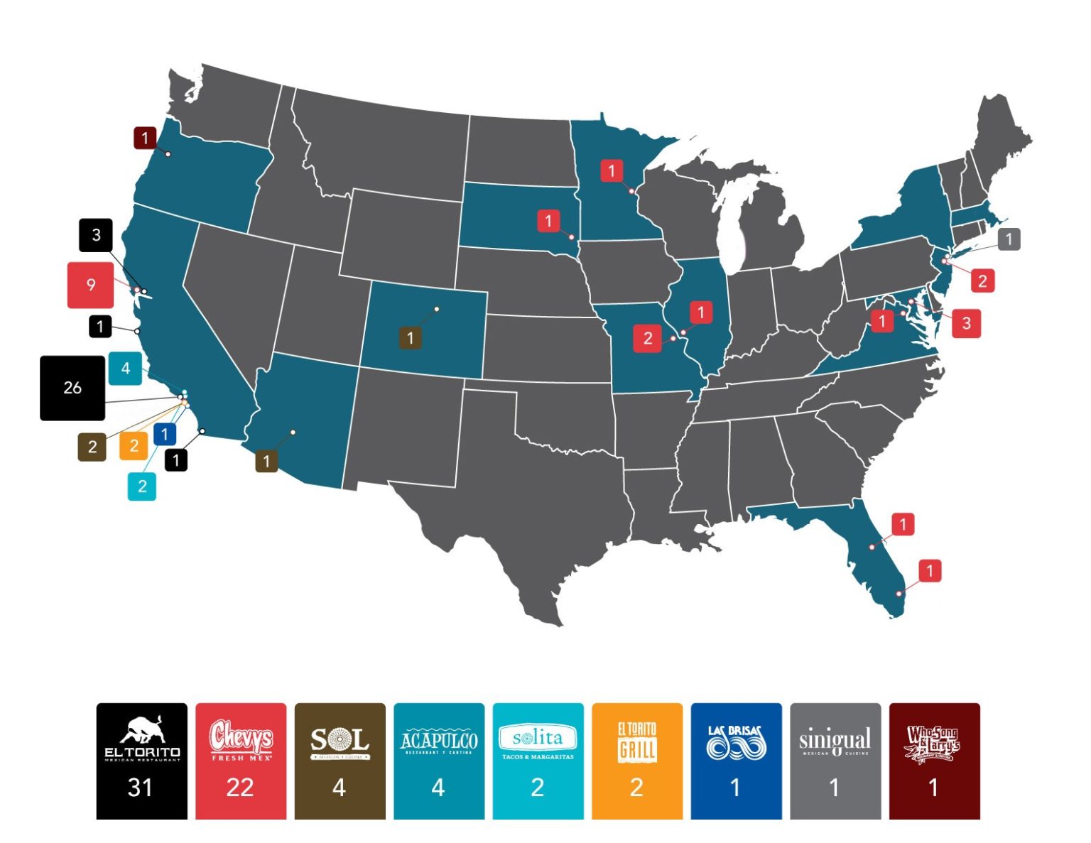 Brand Locations - Xperience Restaurant Group